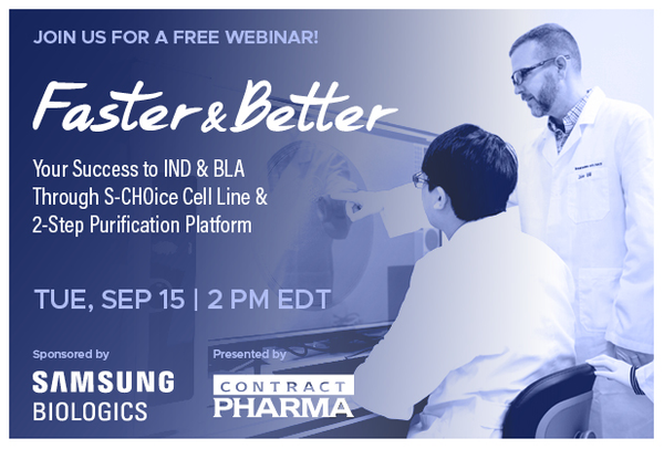 Samsung Biologics presents at Contract Pharma Webinar (TUE 9/15, 2pm ...